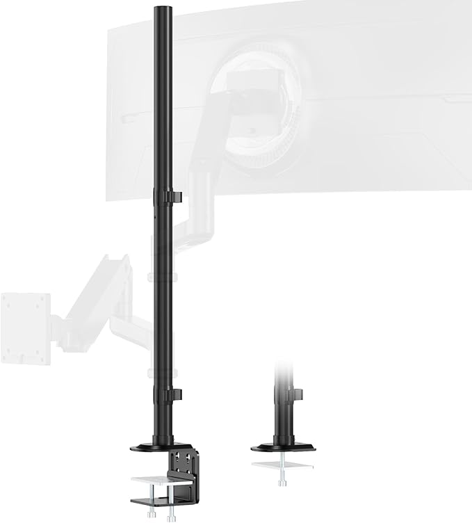 Amazon.com: Steel Extra Tall 32 Inch 2-Section Monitor Stand Pole ...
