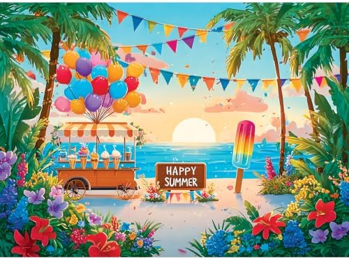 Amazon.com: 500 Pieces Puzzle for Adults, Happy Summer Beach Scene ...