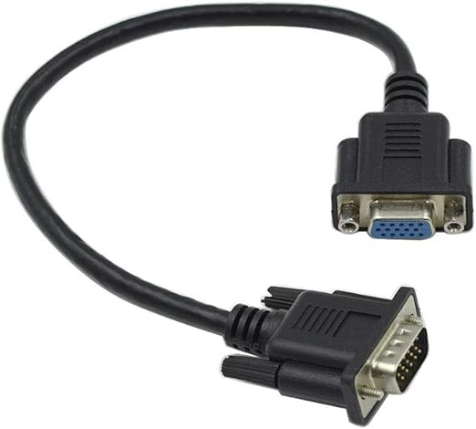 Amazon.com: Hxchen 30cm/1ft 15Pin VGA Extension Cable, Male to Female ...