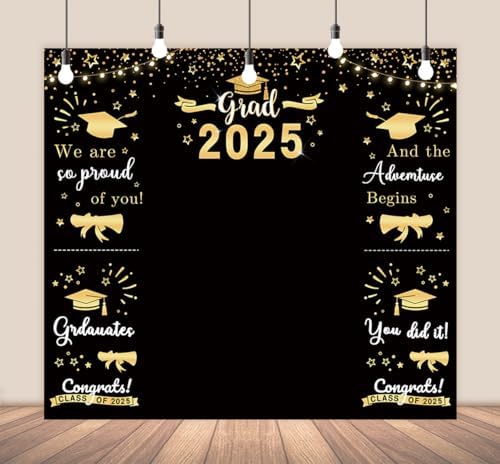 Amazon.com : Class of 2025 Graduations Backdrop Congrats Grad Party ...