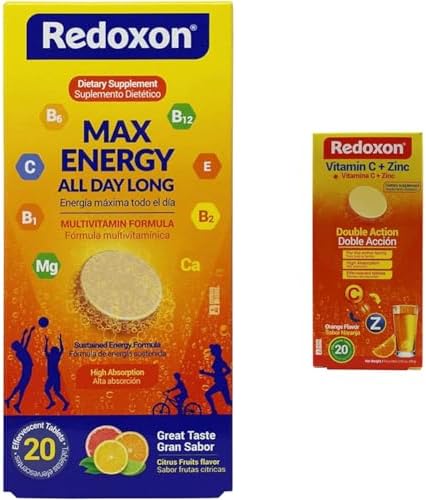 Amazon.com: Redoxon Max Energy Citrus Effervescent Tablets Immune ...