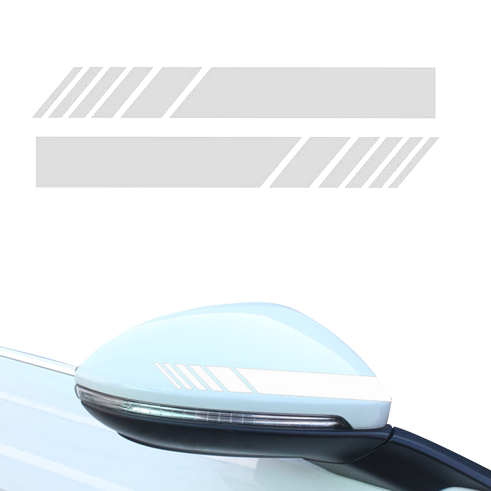 2pcs Car Rear View Mirror Stickers Decor, Auto Side Rearview Mirrors ...