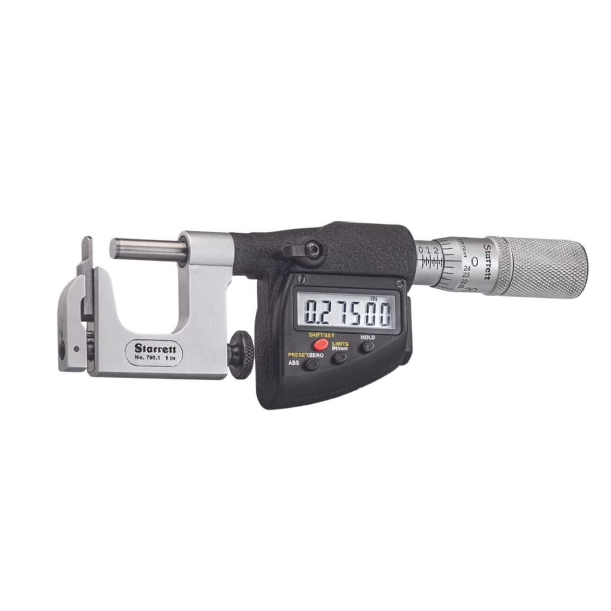 Starrett Electronic Multi-Anvil Micrometer with One-Piece Spindle ...