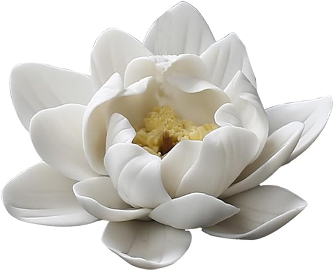 Amazon｜Lanito お香立て 香炉 蓮花 線香皿 おしゃれ 線香立て セラミック 仏壇香炉 癒し 香道 茶道用品 リラックス 瞑想 睡眠 書斎 座禅 ヨガ インテリア 置物 (ホワイト ...
