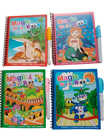 Buy LOOT Various Themes 2 Pieces Magic Water Coloring Doodle Book ...