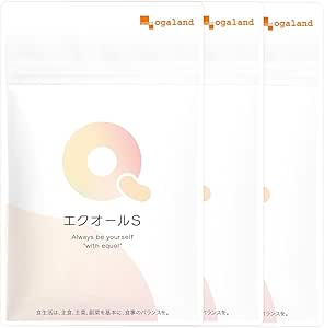Amazon.co.jp: オーガランド (ogaland) エクオールS (90粒 / 約3ヶ月分) 大豆イソフラボン サプリ (エイジングケア/女性の悩みに) 女性 サプリメント ...