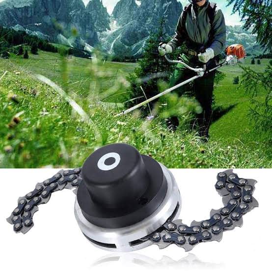 KISTON Heavy Duty Chain Trimmer Head for Brush Cutter Attachment ...
