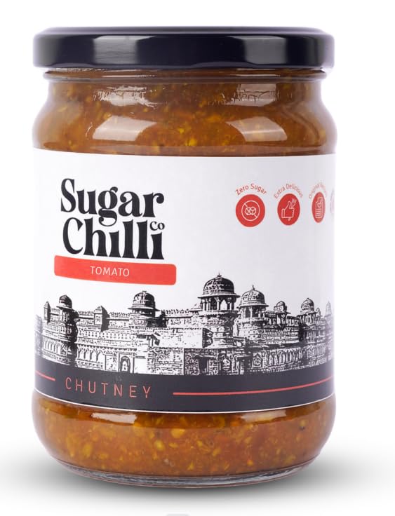 Sugar Chilli Co. Tomato Chutney | With Real Tomato Pieces | 100% Hand-Made with Pure Spices ...