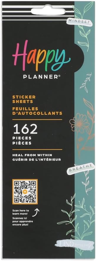 Amazon.com: Happy Planner Sticker Sheets 8/Pkg-Heal from Within ...