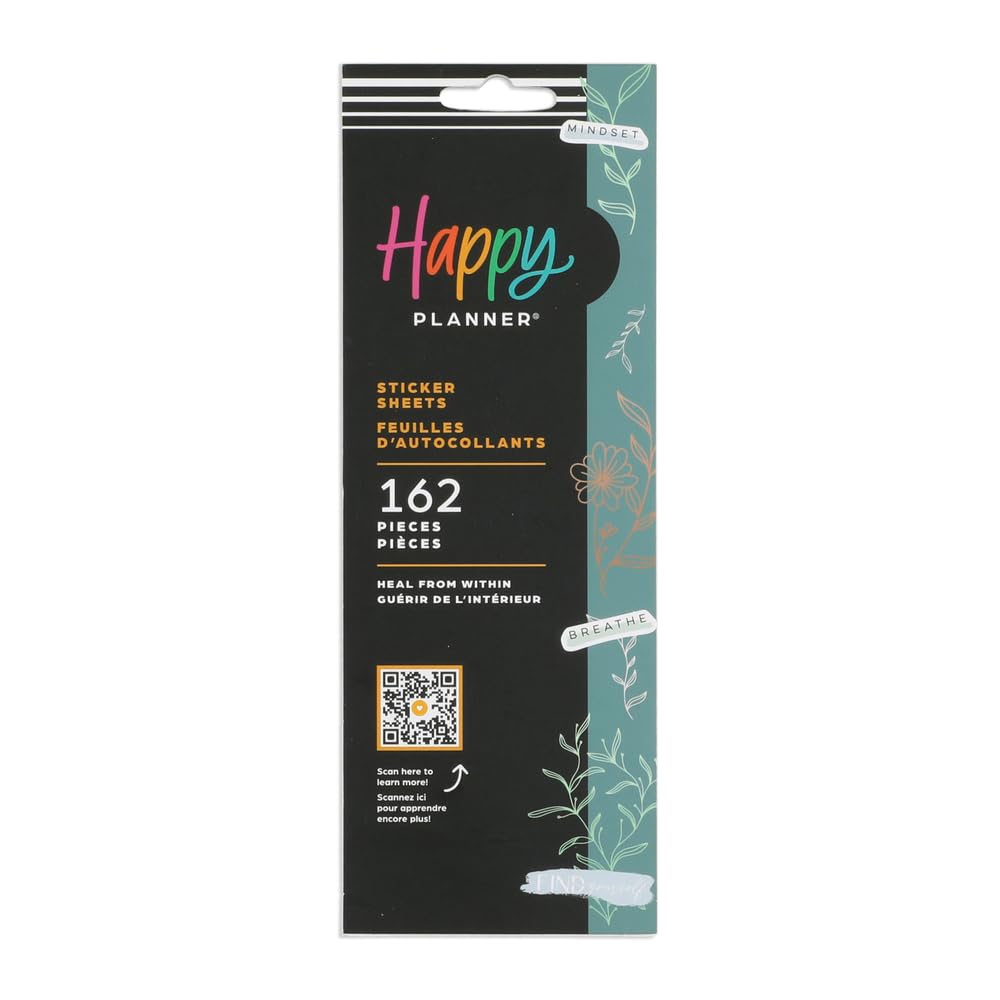Amazon.com: Happy Planner Sticker Sheets 8/Pkg-Heal from Within ...