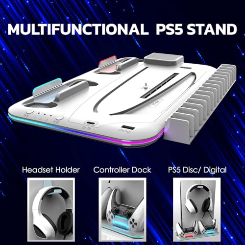 Ant Esports Dock5 RGB with Cooling Fan and Dual Controller Charger ...