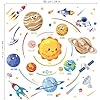 Amazon.com: wondever Solar System Planet Wall Stickers Outer Space ...