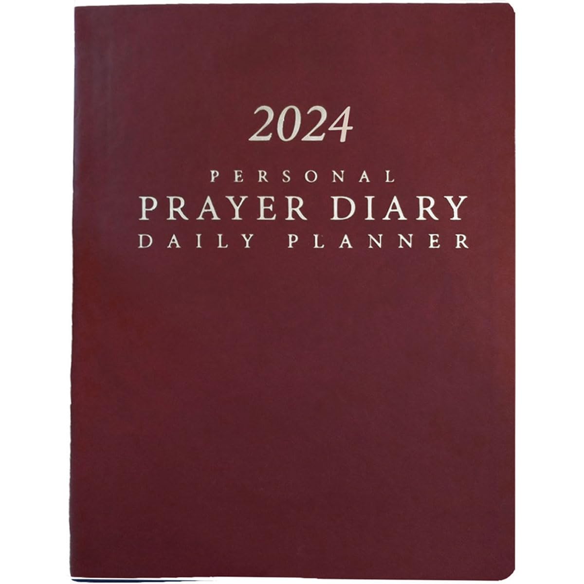 2024 Personal Prayer Diary and Daily Planner - Burgundy (Italian Viny ...