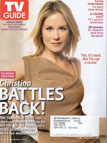 TV Guide November 10, 2008 Christina Applegate/Samanth Who?, Anthony ...