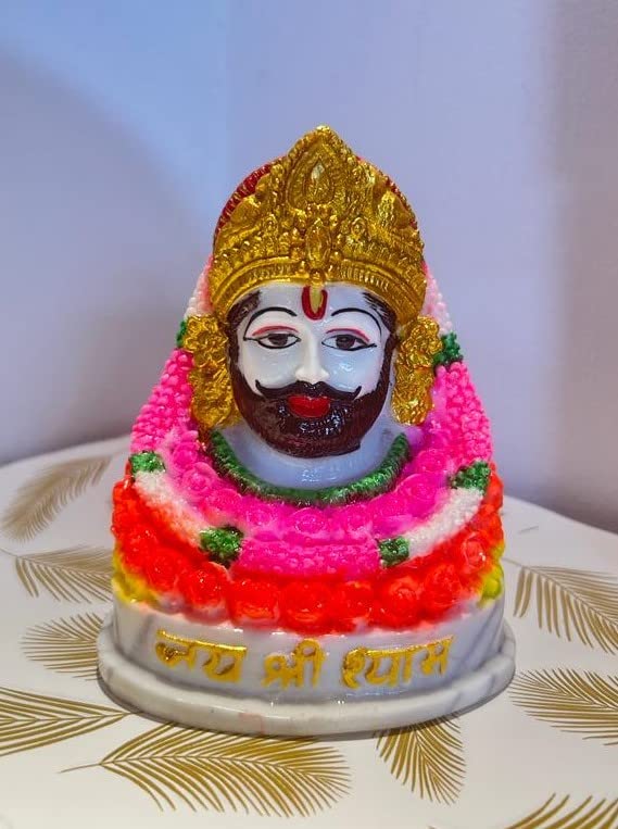 Buy Lord Khatu Shyam Ji Idol Statue God Shyam Dev Spiritual Puja Vastu ...