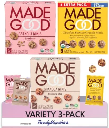 Amazon.com: MadeGood Granola Minis Chocolate Chip & Mixed Berry Variety ...
