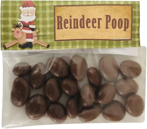 Reindeer Poo Poop Chocolate Coated Raisins Christmas Xmas Eve Box ...