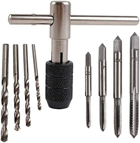 9PCS/Set T-Handle Ratchet Tap Holder Wrench M3 M4 M5 M6 Thread Metric ...