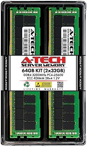 Amazon.com: Micron MTA36ASF4G72PZ-3G2R1 DDR4-3200 32GB/4Gx72 ECC/REG CL22 SDRAM RDIMM Server Memory