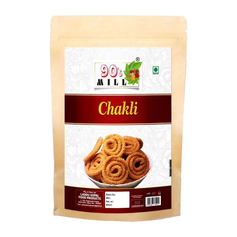 90's MILL Classic Flavour Chakli Chakoli Murukku Delicious Namkeen ...