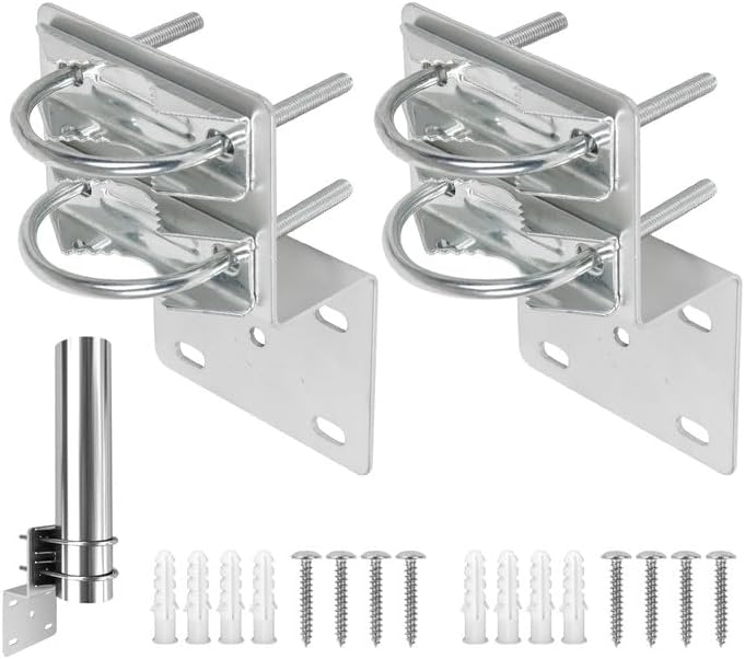 Amazon.com: Antenna Pole Mount Bracket 2Pcs Antenna Pole Mount Kits ...