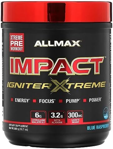 Amazon.com: ALLMAX Nutrition - Impact Igniter Extreme Pre Workout ...