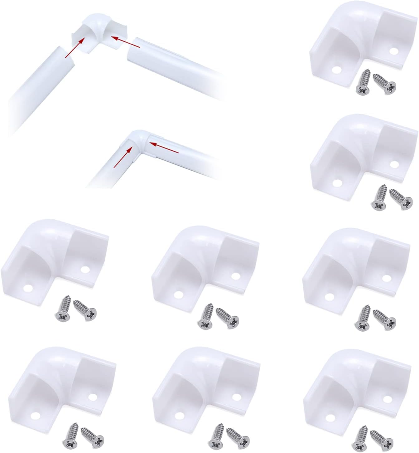 8 Pack LED Channel Corner Connector Kit for Strip Nepal | Ubuy