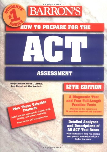 Amazon.com: Barron's How to Prepare for the ACT: American College ...