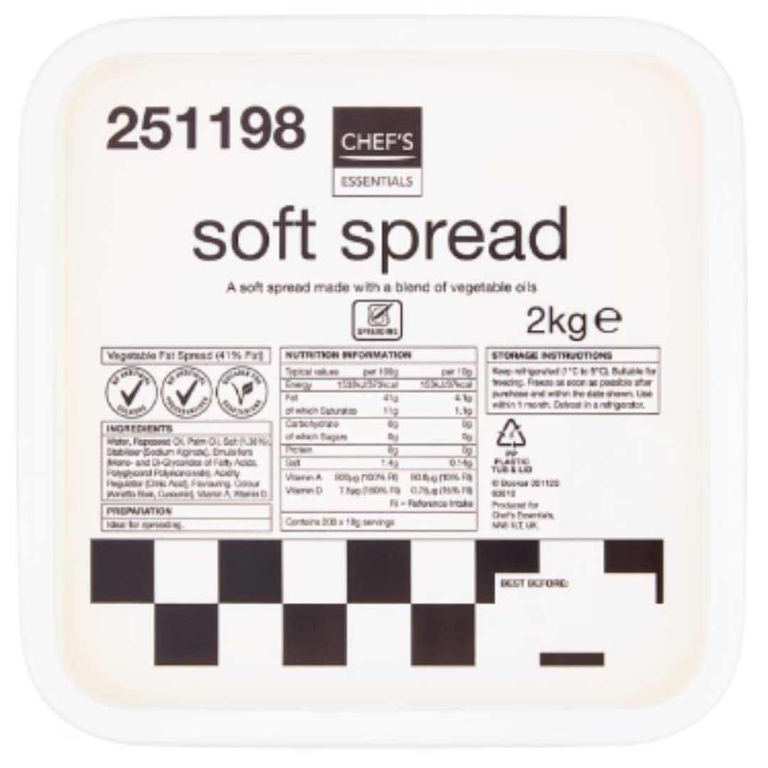 Chef's Essentials Soft Spread 2kg x 6 : Amazon.co.uk: Grocery