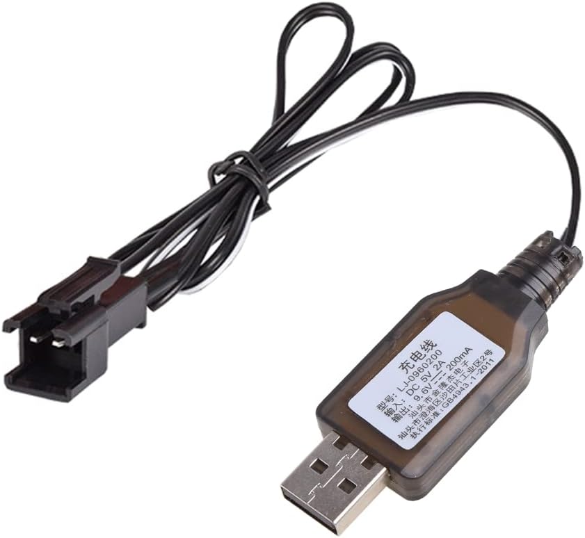 Amazon.com: Sm-2P Plug 9.6V Nicd Nimh Battery USB Charger, for Remote ...