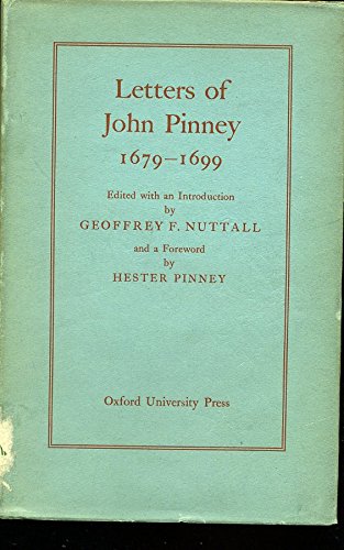 Letters of John Pinney: 1679-1699: pinney , john / nuttall: Amazon.com ...