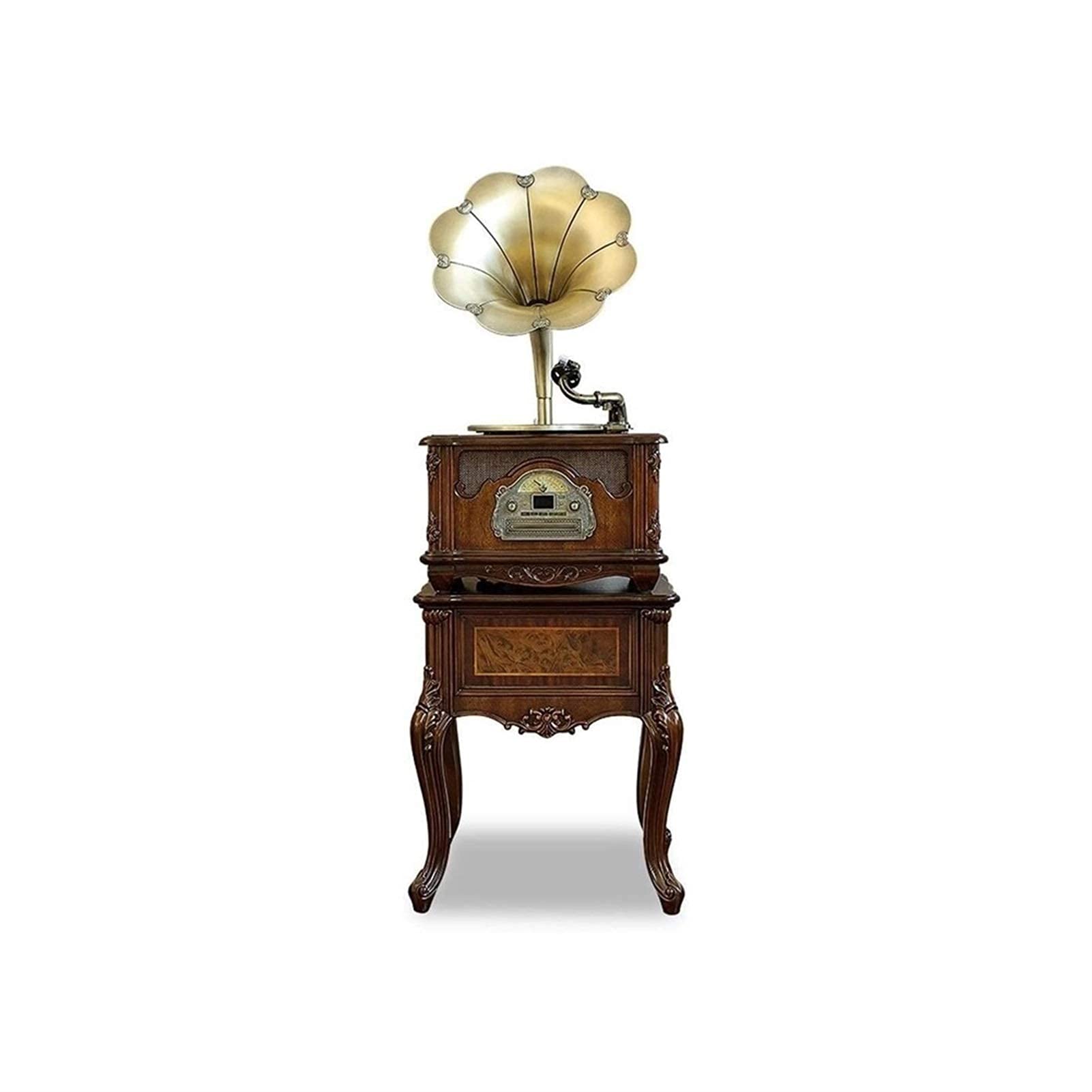 Buy Record Player Wooden Gramophone Phonograph Turntable Record Player ...