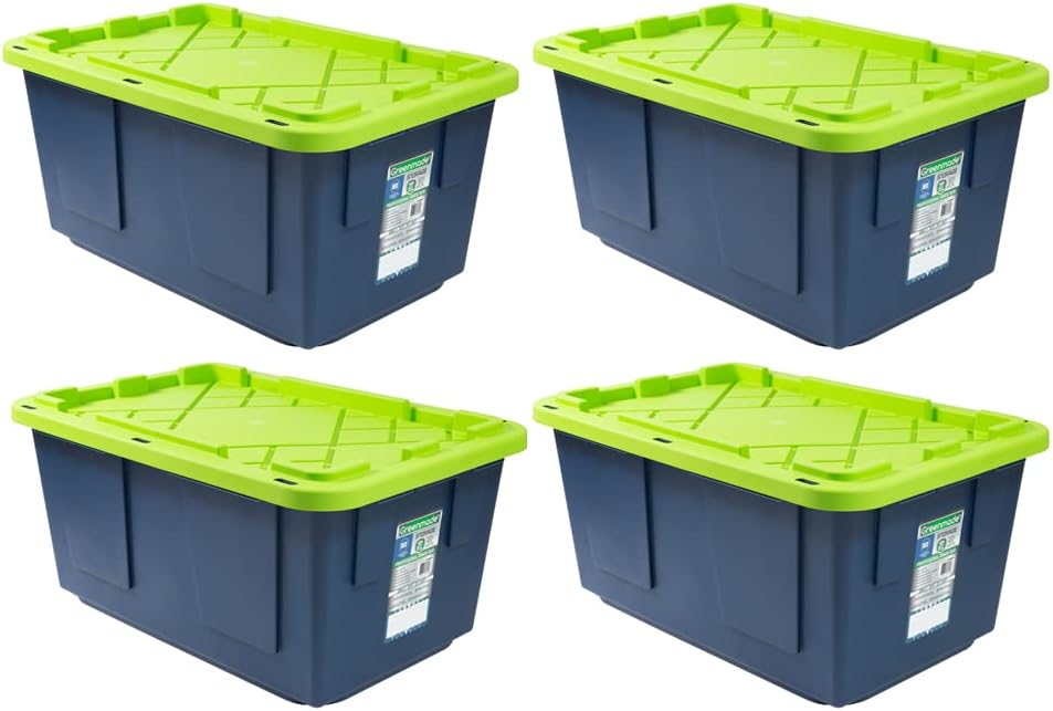 Amazon.com - GREENMADE Extra Strong 27 Gallon Plastic Storage Bin ...