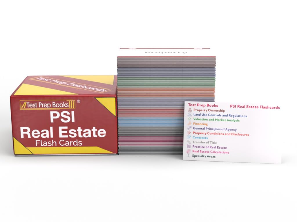 PSI Real Estate Exam Prep Study Cards 2025-2026: PSI Real Estate Review ...