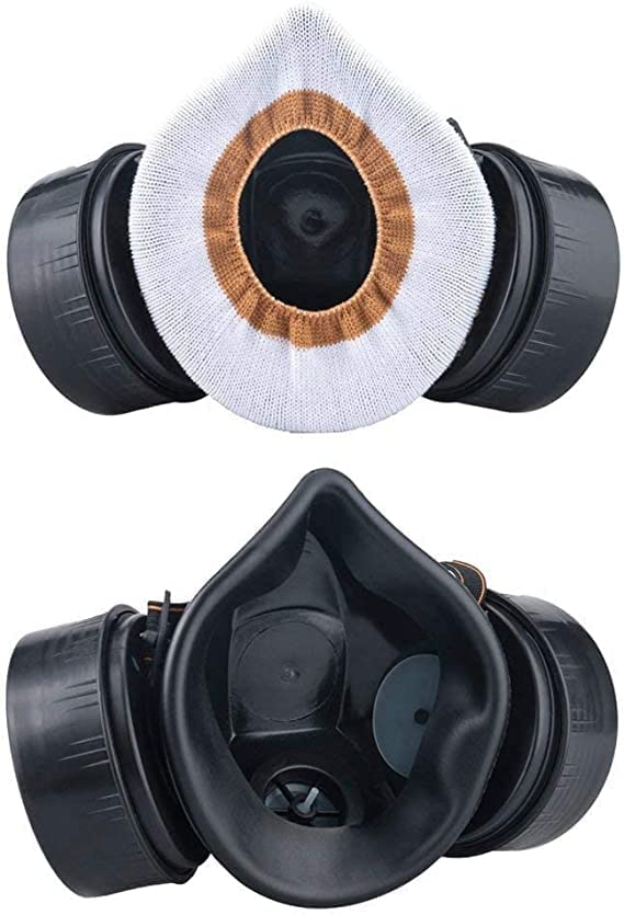 Praxon Dust-Proof Paint Gas Mask Double Cartridge With An Exhaust ...