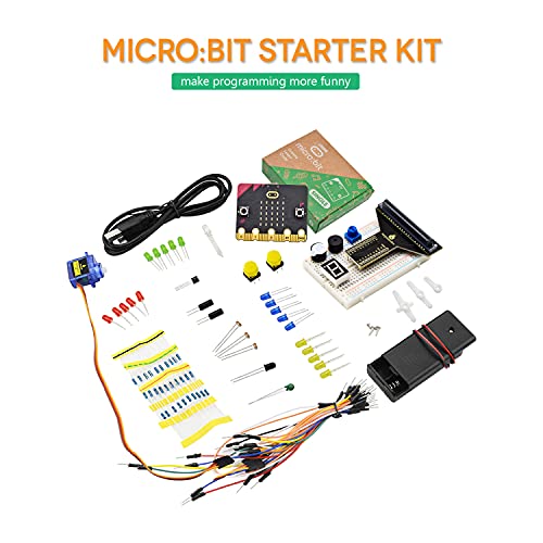 Snapklik.com : KEYESTUDIO Microbit Basic Starter Kit For BBC Micro:bit V2 Accessories STEM Kit ...