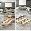 Amazon.com: Folding Conference Table Modern Conference Room Table with ...
