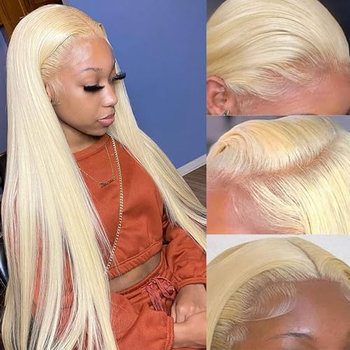Amazon.com : ShengCai 613 13x6 Lace Front Wig Human Hair Body Wave ...