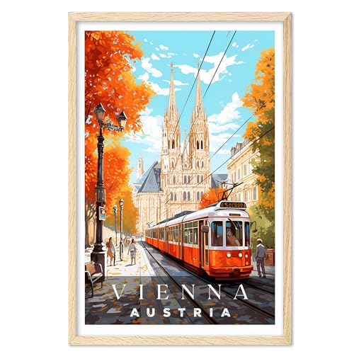 Amazon.com: Vienna Poster, Austria Poster, Austria Wall Art, Vintage ...