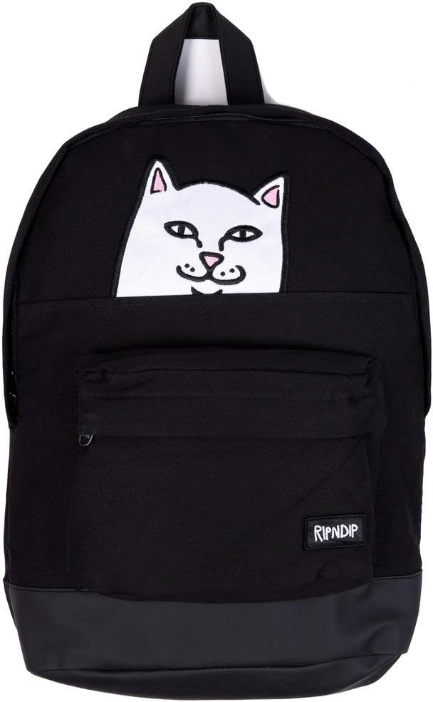 Amazon.com | RIPNDIP Lord Nermal Velcro Hands Backpack - Black | Casual ...