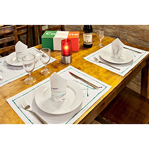 Table Mats “Volare” 48 Gsm 35X50 Cm White Cellulose – 500 Units – BigaMart