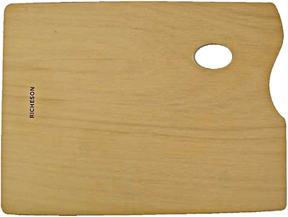 Amazon.com: Jack Richeson 696026 Wooden Rectangular Palette, 12" x 16"