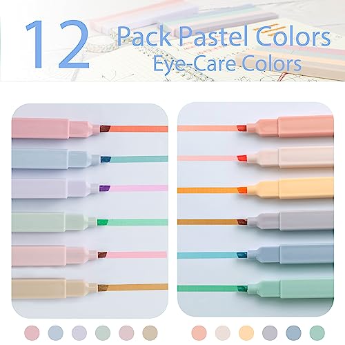 Snapklik.com : Aesthetic Highlighters Pastel 12pcs Assorted Colors ...
