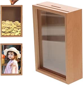 Amazon.com : Alipis Piggy Bank Small Coin Bank Saving Jar Budget Saving ...