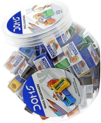Doms Pencil Sharpener Jar Pack | Smooth & Breakless Sharpening | Free ...