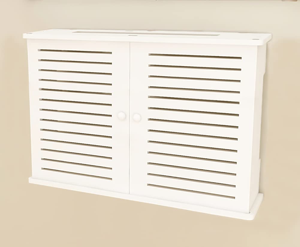 Buy WiFi Router Modem Cable Power Plug Wire Storage Boxes Wall Floating ...