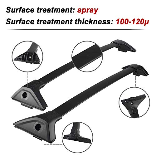 Snapklik.com : Richeer Roof Rack Aluminum Cross Bars For 2019 2020 2021 ...