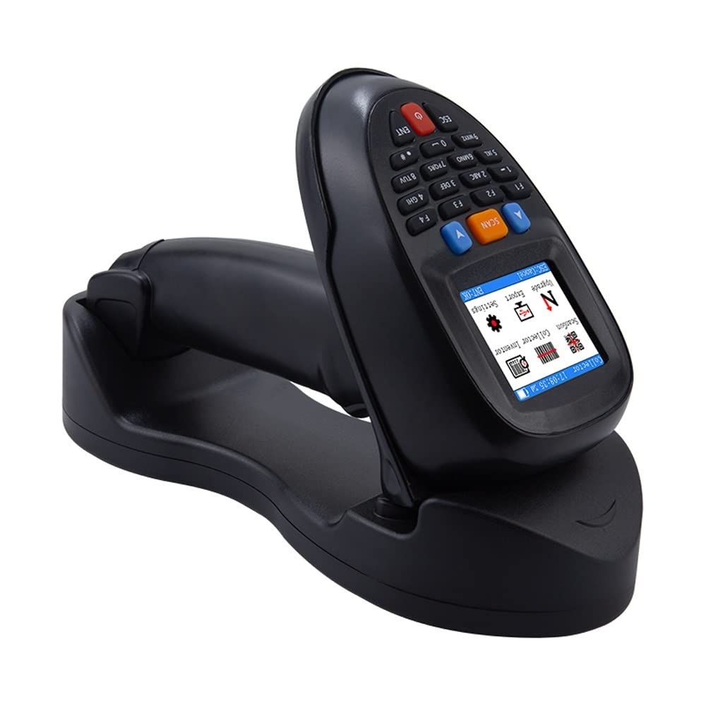 Buy POYUKX Wireless Barcode Scanner with Cradle, Counting Screen ...