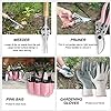 Amazon.com : WORKPRO 8-Piece Pink Garden Tool Set, Stainless Steel ...