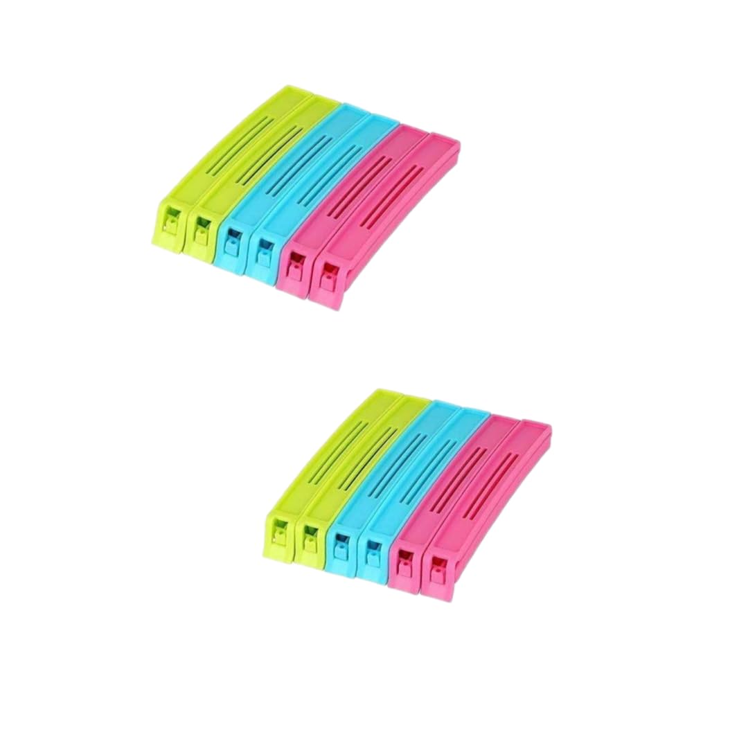 Buy Food Sealing Clips | Set of 10 Food Plastic Sealing Clips (Mix of ...